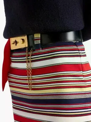 Prada Striped Cotton Skirt