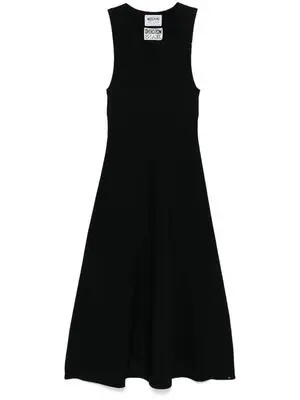 Moschino Ribbed-knit Midi Dress