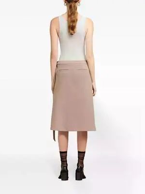 AMI Paris Button-front Cotton-rib Tank Top