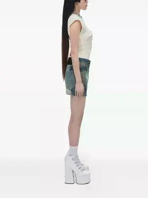 Marc Jacobs Patchwork Denim Miniskirt