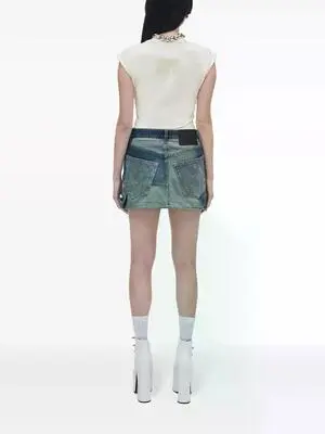 Marc Jacobs Patchwork Denim Miniskirt