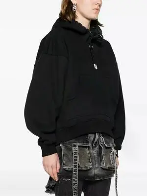 Off-White Logo-embroidered Cotton Hoodie