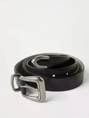 Brunello Cucinelli Leather Belt - Black