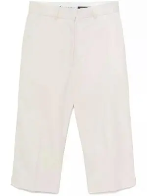 Viktor & Rolf Cropped Cotton Twill Trousers