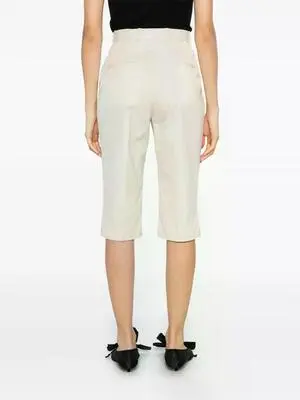 Viktor & Rolf Cropped Cotton Twill Trousers
