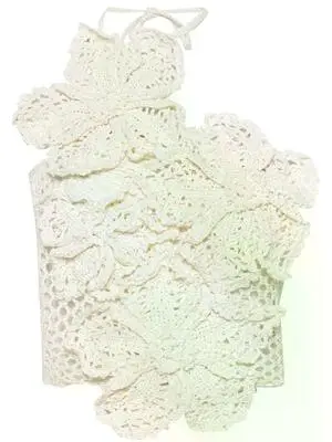 Cult Gaia Nazanin Crochet-knit Top