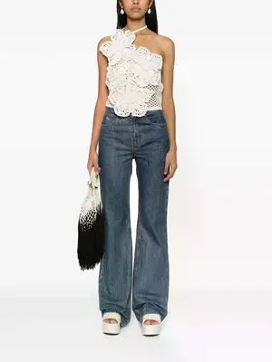 Cult Gaia Nazanin Crochet-knit Top