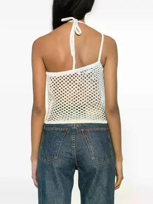 Cult Gaia Nazanin Crochet-knit Top