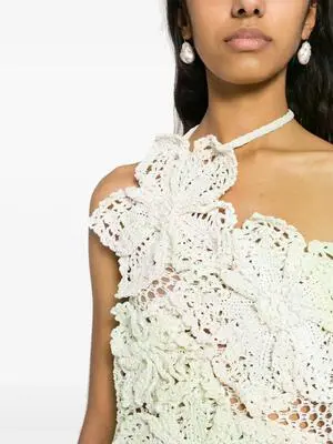 Cult Gaia Nazanin Crochet-knit Top