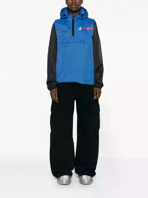 Play Comme Des Garcon X K-way Heart-patch Lightweight Jacket - Blue