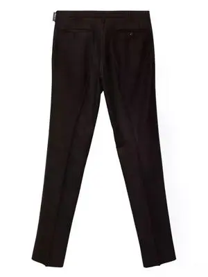 ROTA Check Patterned Virgin Wool Trousers