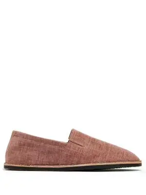 Brunello Cucinelli Round-toe Canvas Loafers