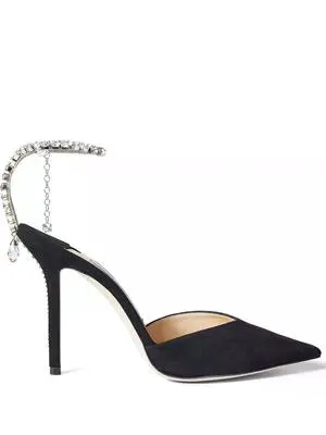 JIMMY CHOO Saeda Crystal-embellished Pumps