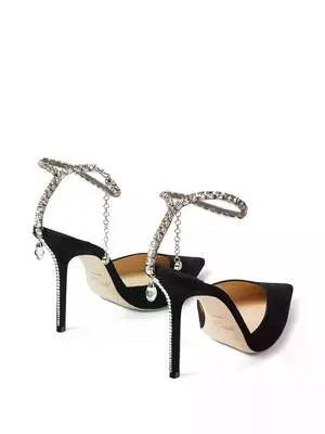 JIMMY CHOO Saeda Crystal-embellished Pumps