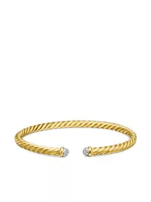 David Yurman 18kt Yellow Modern Cablespira Diamond Bracelet