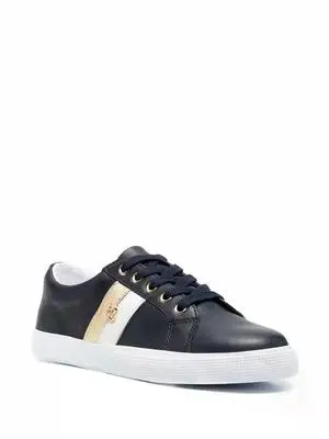 Ralph Lauren Janson Leather Sneakers - Black