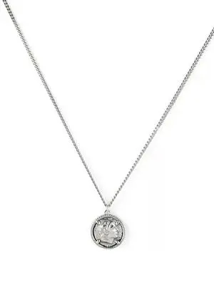 Emanuele Bicocchi Caesar Coin Sterling Necklace - Silver