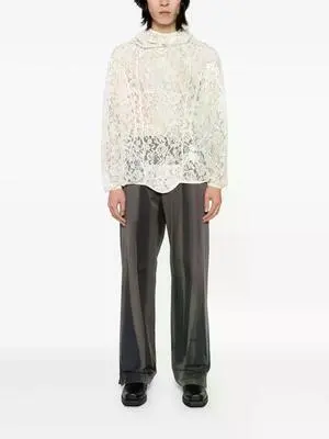 JUNTAE KIM Draped Lace Jumper - Neutrals