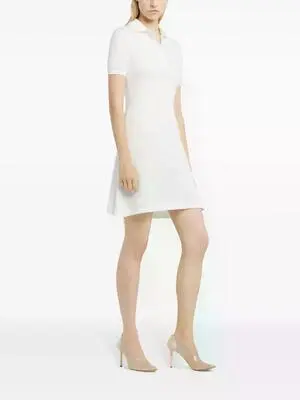 COURREGES Piqué-cotton Polo Dress - Neutrals