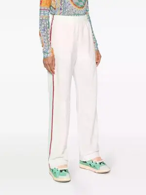 Casablanca Logo-patch Side-stripe Fleece Track Pants