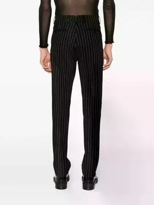 AMI Paris Tailored Virgin Wool Pinstripe Trousers