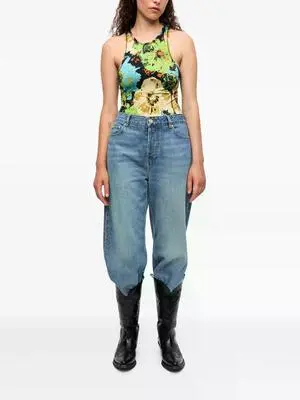 GANNI Floral-print Bodysuit
