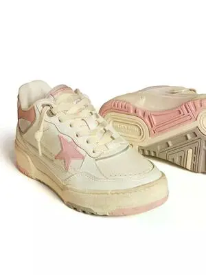 GOLDEN GOOSE Forty2 Leather Sneakers - Neutrals