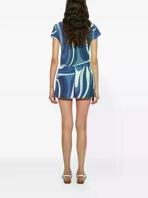 Emilio Pucci Marmo-print Shorts
