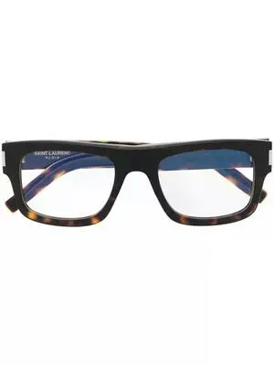 Saint Laurent Logo Tortoiseshell-detail Glasses