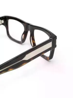 Saint Laurent Logo Tortoiseshell-detail Glasses