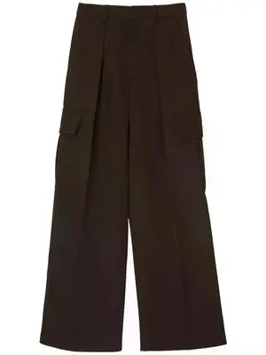 Burberry Wide-leg Wool Cargo Trousers