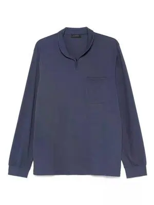 Sease Cotton Polo Shirt - Blue