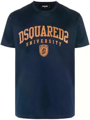 Dsquared2 Logo-print Cotton T-shirt - Blue