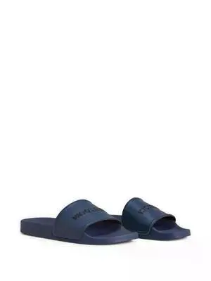 Woolrich Logo-embossed Slides - Blue