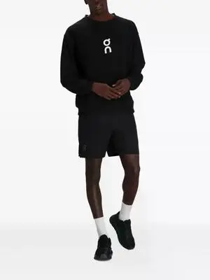 On Logo Print Sweatshirt - Black