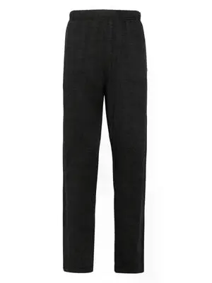 Emporio Armani Logo-embroidered Track Pants - Black