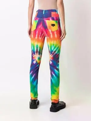 Philipp Plein Tie-dye Print Skinny Jeans