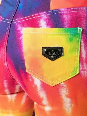 Philipp Plein Tie-dye Print Skinny Jeans
