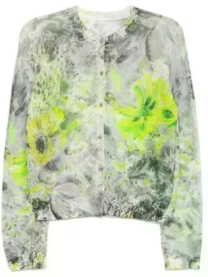 JNBY Jacquard Cardigan - Green