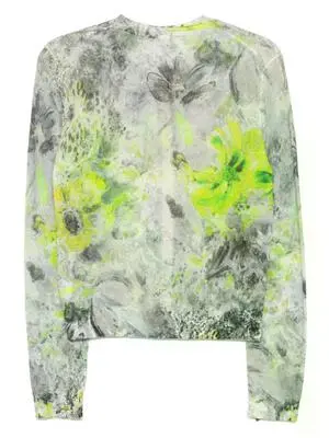 JNBY Jacquard Cardigan - Green