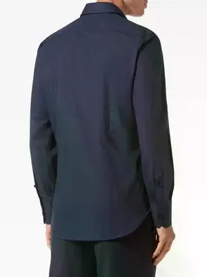 BILLIONAIRE Logo-embroidery Cotton Shirt