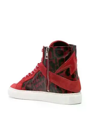 Zadig&Voltaire High Flash Panelled Sneakers