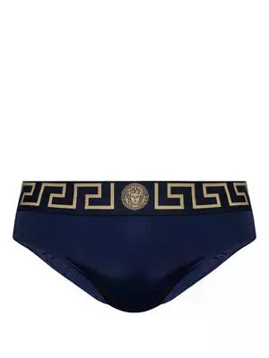 Versace Greca Border Briefs - Blue