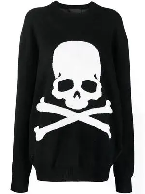 Philipp Plein Skull Bones Crew-neck Jumper
