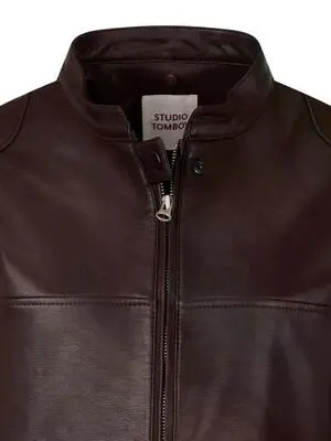 STUDIO TOMBOY Faux-leather Jacket With Hood