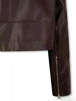STUDIO TOMBOY Faux-leather Jacket With Hood