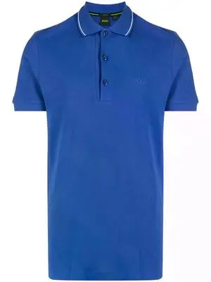 BOSS Paule Cotton Polo Shirt - Blue
