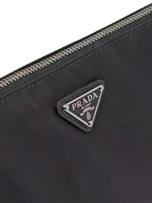 Prada Re-nylon Triangle-logo Clutch Bag