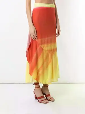 AMIR SLAMA Printed Midi Skirt