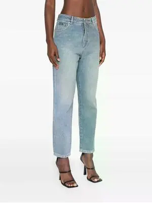 Dolce & Gabbana Logo-patch Straight Leg Jeans